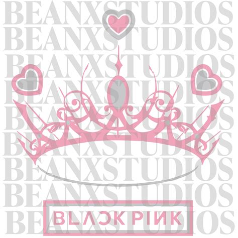 Buy BLACKPINK Crown And Logo SVG Online In India Etsy