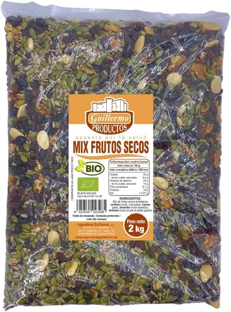 Guillermo Mix De Frutos Secos Bio Bolsa Kg Ecol Gico