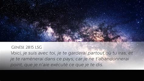 Genèse 28 15 LSG Desktop Wallpaper Voici je suis avec toi je te