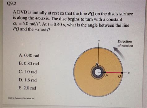 solved q9 1 the graph shows the angular velocity a and