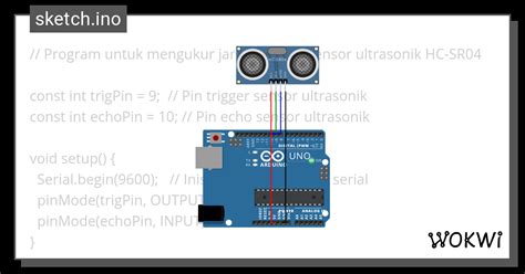 Sensor Ultrasonik Wokwi Esp32 Stm32 Arduino Simulator