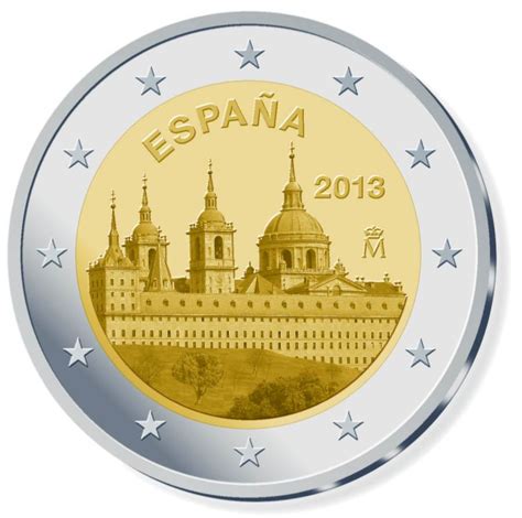 Moneda de 2 Euros España 2013 Monasterio de El Escorial El Rincón