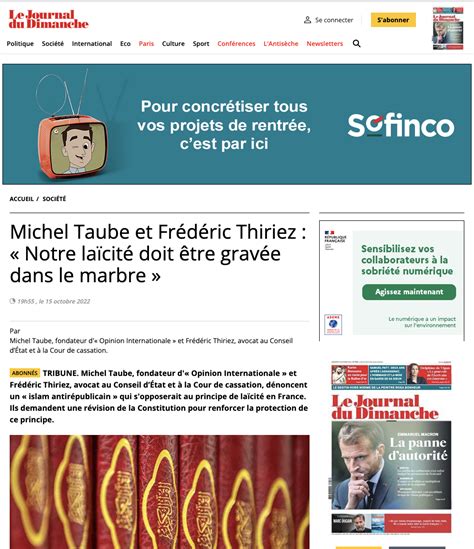 Nos enfants et notre chère laïcité valent bien une révision
