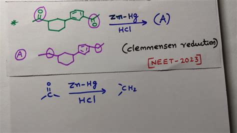Clemmensen Reduction NEET 2023 YouTube