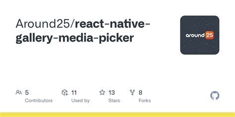 GitHub Around25 React Native Gallery Media Picker