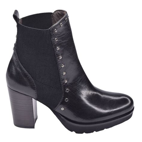 Botins De Couro Preto 5178 Plumers Sapatinhos