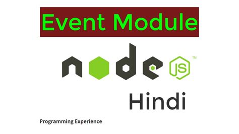 node js tutorial 19 how to create and use event module in node js tutorial in hindi in 2022