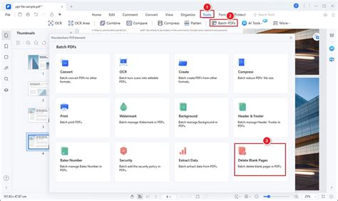 how to delete blank pages from pdf