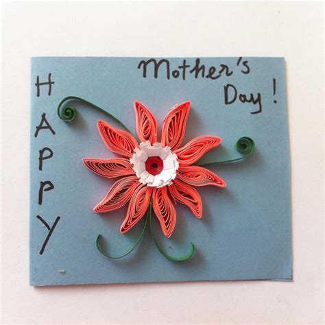 DIY Quilling Flower Mother S Day Card Createsie Mother S Day Diy