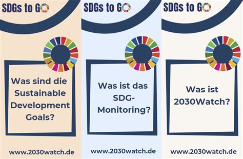 Forum Umwelt Entwicklung Flyerreihe SDGs To Go