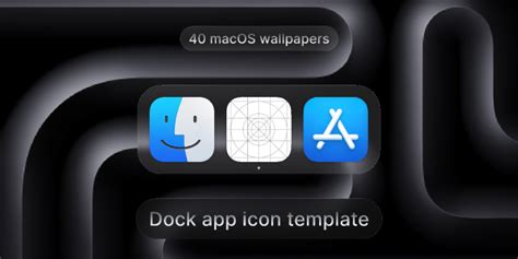 MacOS Dock App Icon Template Figma