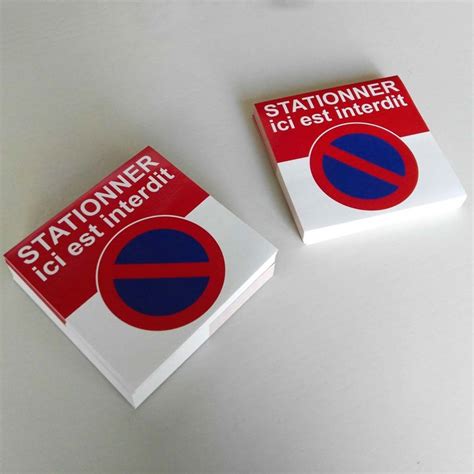 Autocollants Il Est Interdit De Stationner Ici Stickers Stationnement