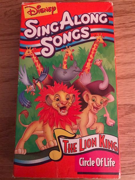 Disneys Sing Along Songs The Lion King Circle Of Life Vhs Etsy Canada