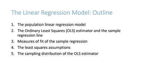 SOLUTION AD 685 Lecture 4 Linear Regression With One Regressor PPT