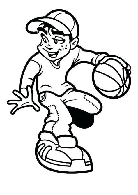Coloring Pages Basketball Players