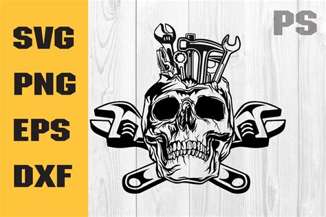 Mechanic SVG Skull SVG Piston SVG Graphic By ILukkystore Creative
