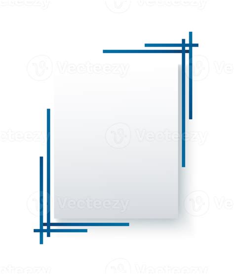 ilustración de plantilla de marco azul 12414563 PNG