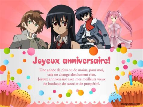 Carte Anniversaire Manga Imprimer Gratuite