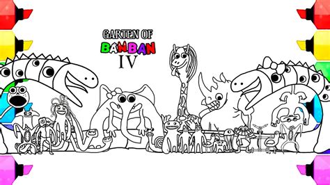 Garten Of BanBan 4 New Coloring Pages Color ALL NEW BOSSES ENDING