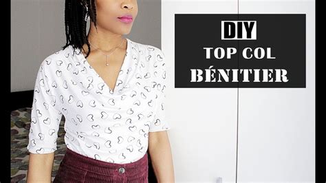DIY FACILE PATRON Coudre un Top col Bénitier EASY DIY PATTERN