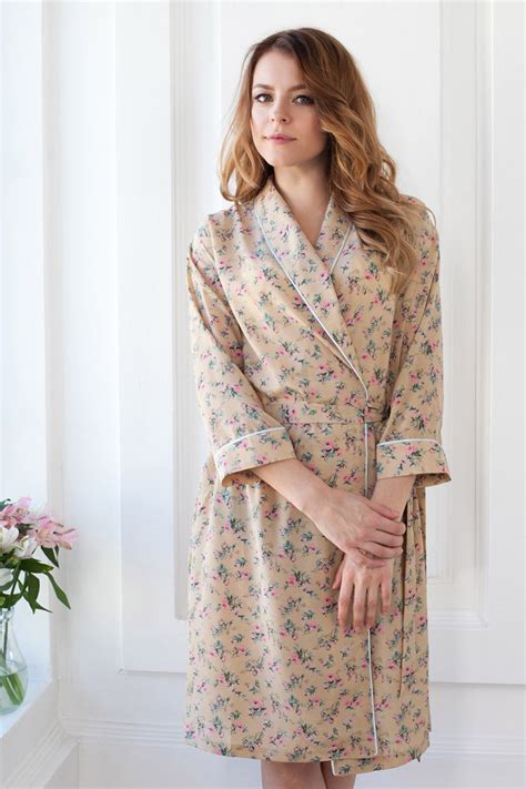Floral Dressing Gown Dressing Gown Women Floral Robe Satin Etsy Uk