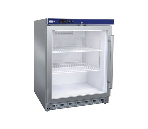 Frigo Ventilé Modèle de Table Inox Porte Vitrée 150 Litres