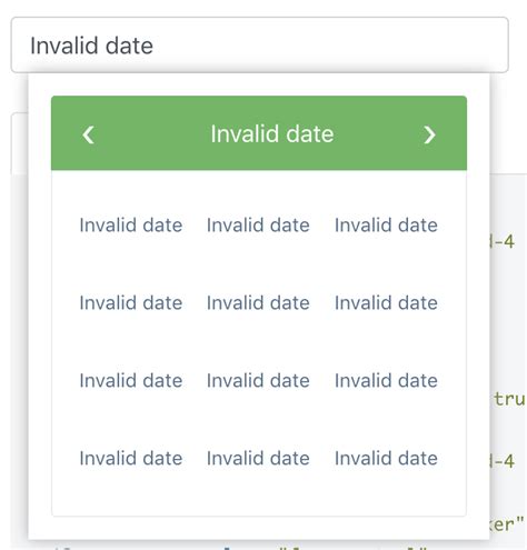 Datepicker Shows Invalid Date On Picker And Input Field Issue 5576