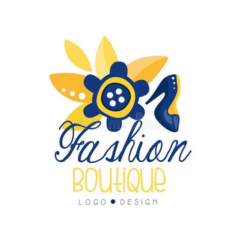 Diseño Del Logotipo Del Boutique De La Moda Insignia Para La Tienda De