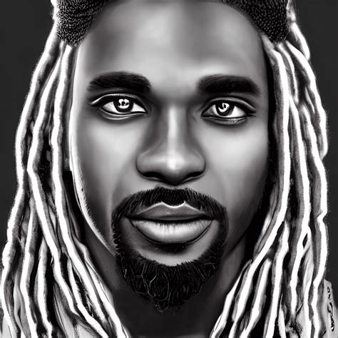 Handsome Older Black Man With Dreadlocks In Biblical Attire Creative