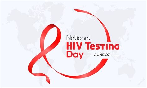 Premium Vector HIV Testing Day June 27 Annual Health Awareness
