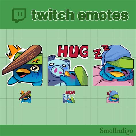 Draw Custom Twitch Emotes Or Sub Badges By Smolindigo Fiverr
