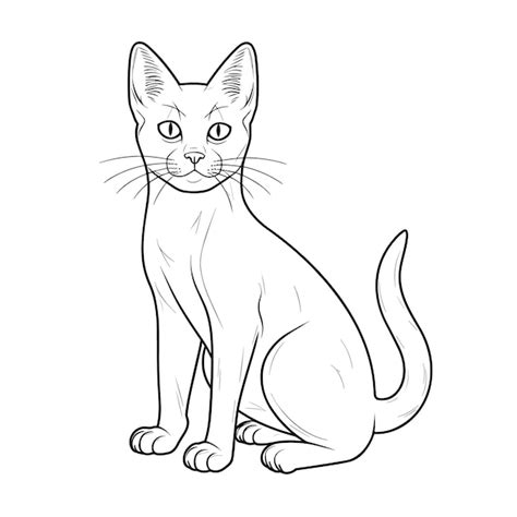 Un Libro Para Colorear De Gatos Para Ni Os Ilustraci N Vectorial