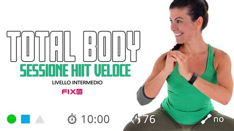 HIIT Total Body Veloce Esercizi Da Fare a Casa Ad Alta Intensità YouTube