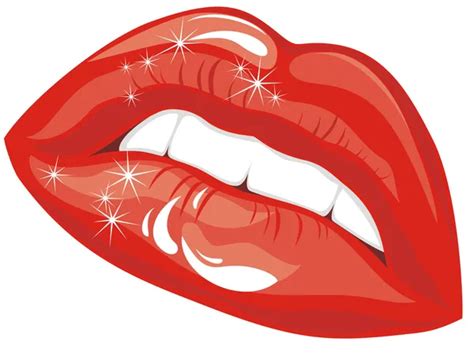 Set Red Lips — Stock Vector © Marina99 19552813