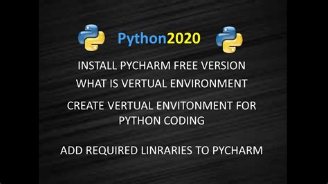 95 How To Install PyCharm Create Environment In PyCharm For Python