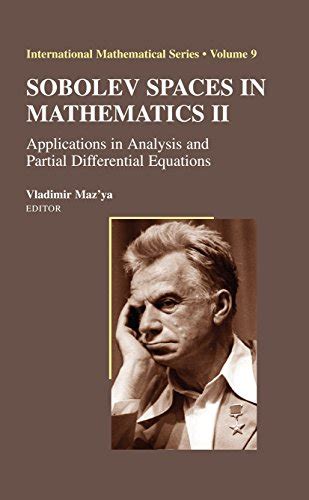 sobolev spaces in mathematics ii applications in analysis and partial differential equations