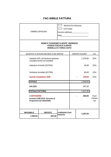 PDF FAC SIMILE FATTURA Ecogas It RICEVUTA FISCALE FATTURA Numero