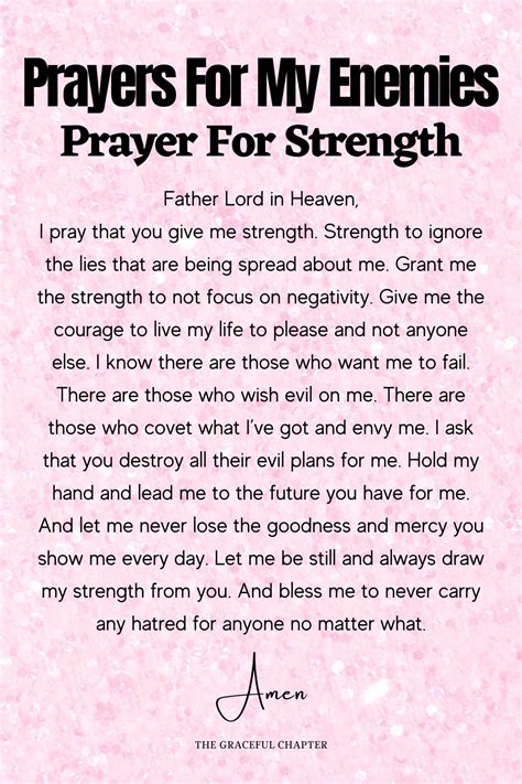Prayers For My Enemies The Graceful Chapter