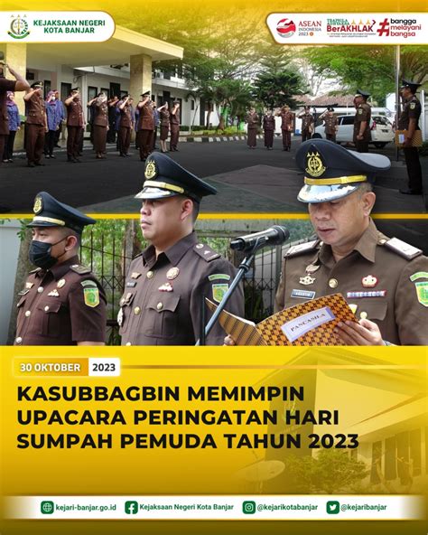 Upacara Peringatan Hari Sumpah Pemuda Tahun 2023 Kejaksaan Negeri