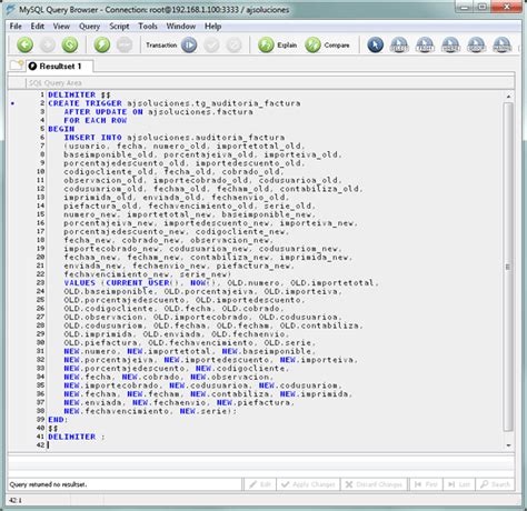 cómo crear trigger en mysql server 5 disparadores para auditoría de tablas proyecto ajpdsoft