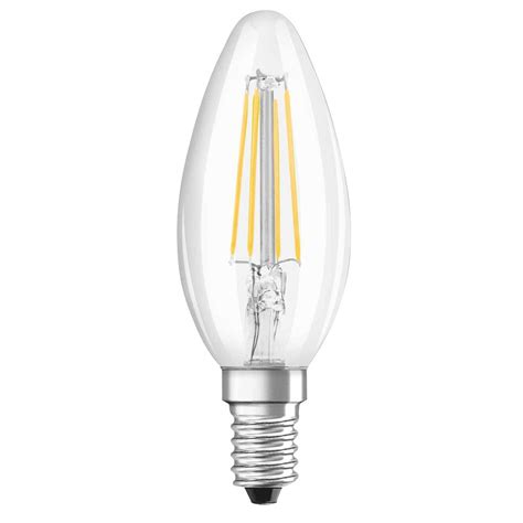 Osram LED Glühbirne Kerze Classic 4 0W E14 warmweiß Retrofit klar wie 40W