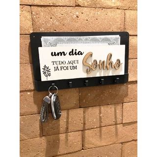 Porta Chaves E Porta Carta Ganchos Parede Decora O Moderna