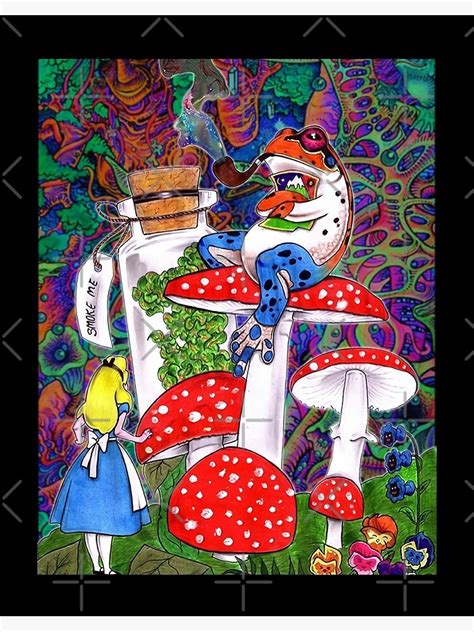 Alice In Weedland Poisonous Mushroom Jungle Trippy Psychedelic
