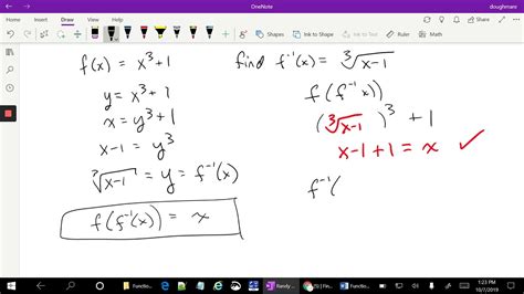 verify inverse functions youtube