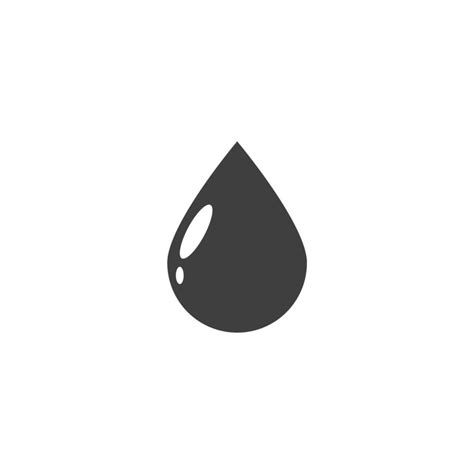 Vector Sign Of The Water Drop Symbol Is Isolated On A White Background