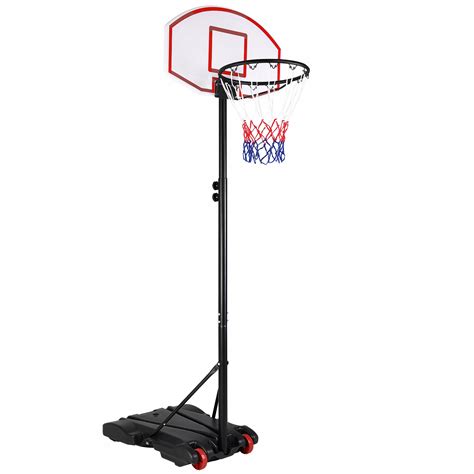 Zestaw Kosz do Koszykówki Mobilny Regulowany 209cm 107459