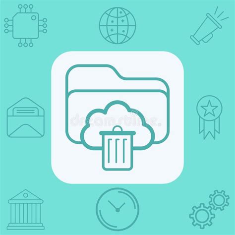 S Mbolo De La Muestra Del Icono Del Vector De La Carpeta De La Nube
