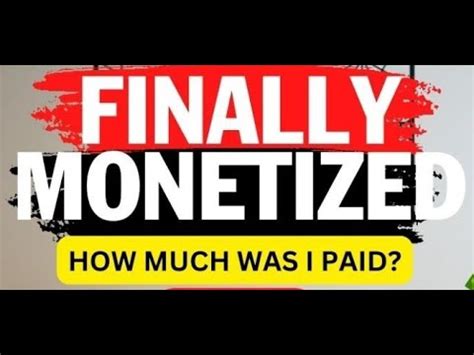 How Much YouTube Paid Me In My 1st Month Of Being Monetized 1000