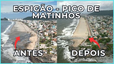 Veja o Antes e Depois do Espigão da Praia Brava no Pico de Matinhos