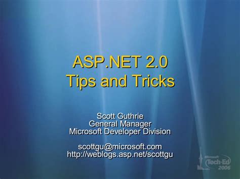 dot net tips and tricks ppt